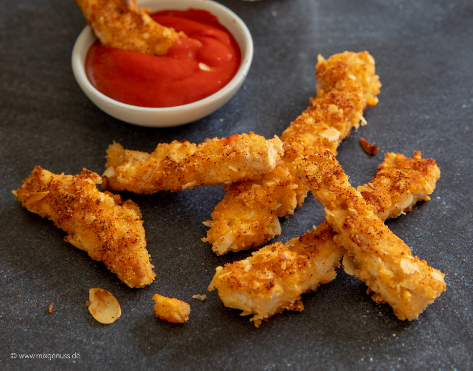 Knusprige Chickensticks – MixGenuss Blog